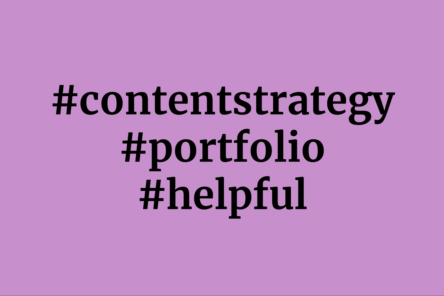 On the Use of Portfolios in Content Strategies
